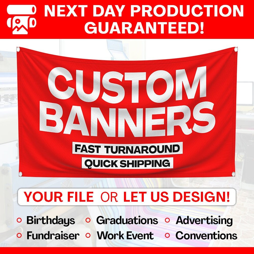 Full Color Custom Vinyl Banners, Custom Size Vinyl Banner, Custom Vinyl ...