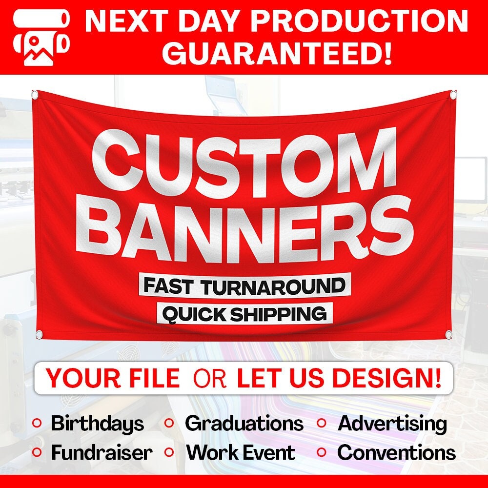 Full Color Custom Vinyl Banners, Custom Size Vinyl Banner, Custom Vinyl ...