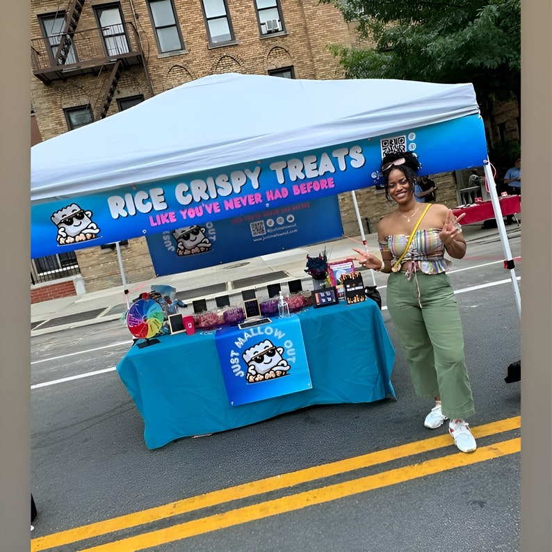 Personalized Canopy Vinyl Banner for Your Business - Tent Banner ...