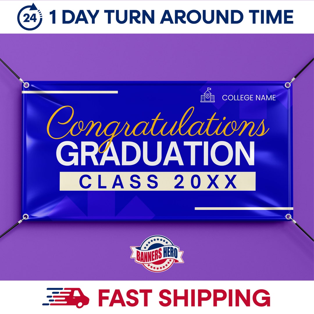 Graduation Banners, College Banners, Congratulations Banners, Custom ...