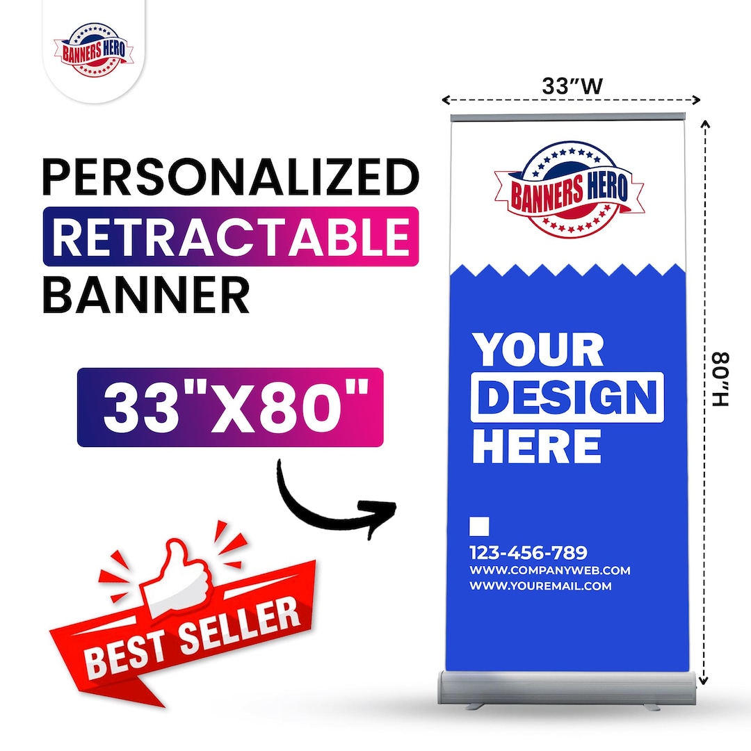 Custom Retractable Banner, Roll up Retractable Banner Stand, Trade Show ...
