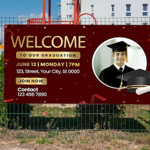 Graduation Banners, College Banners, Congratulations Banners, Custom ...