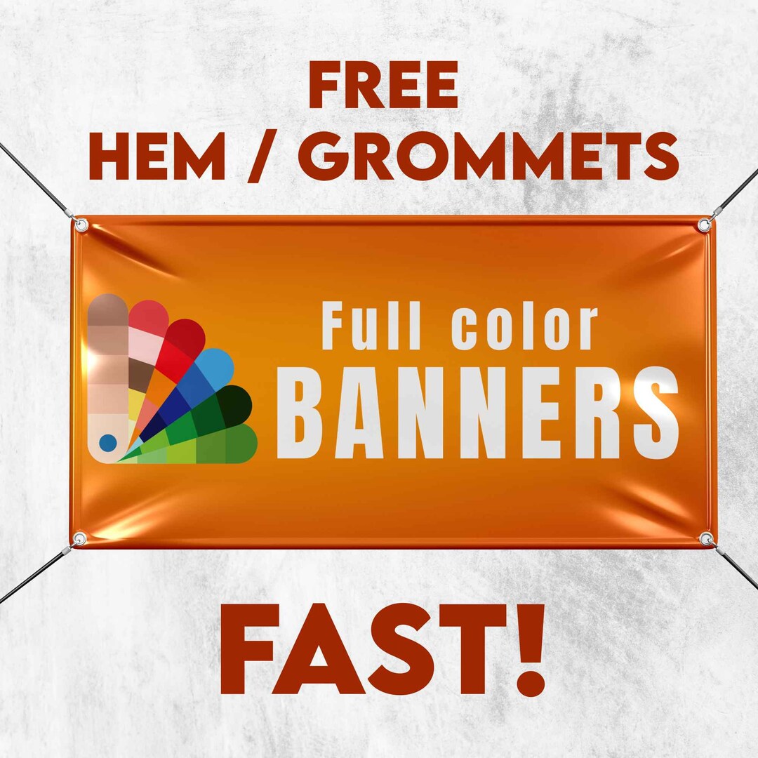 Custom Banners, Custom Vinyl Banner, Full Color Banner Printing ...