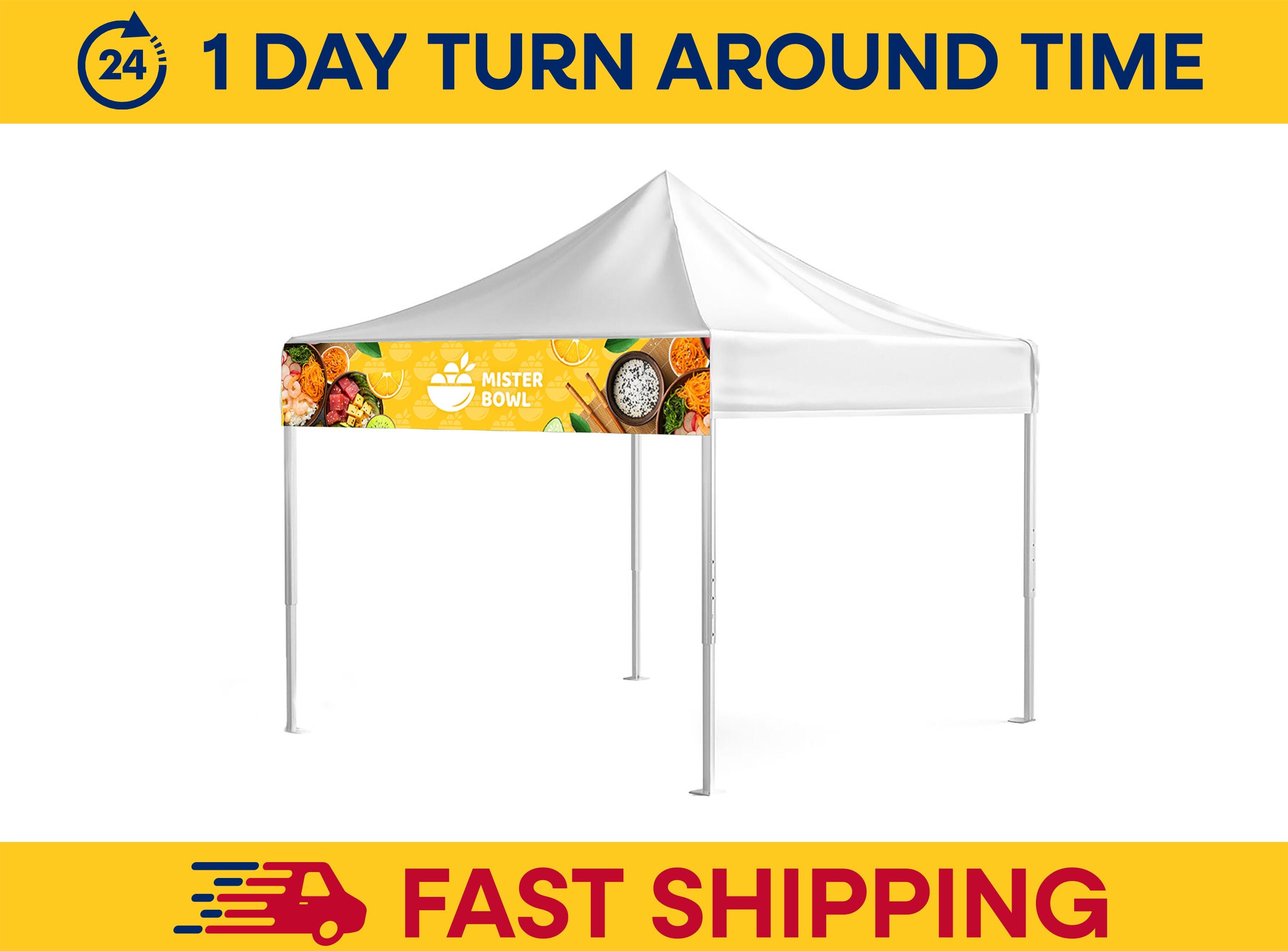 Custom Tent Banner, Trade Show, Functions, Festivals, Event, Canopy ...