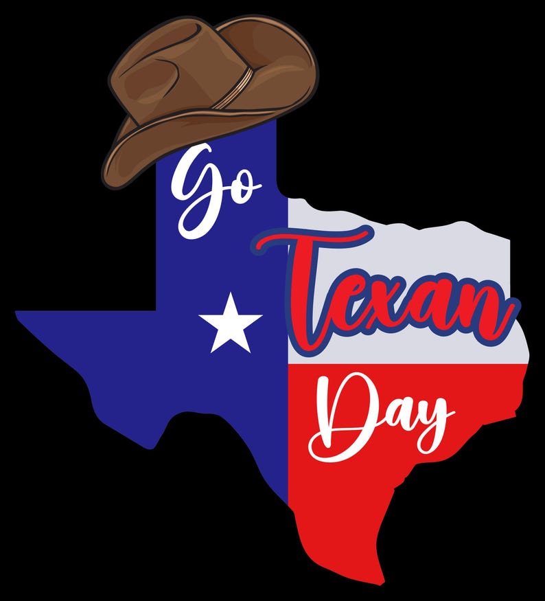 Go Texan Day, Houston Rodeo, Cowboy, PNG File for Download - Etsy