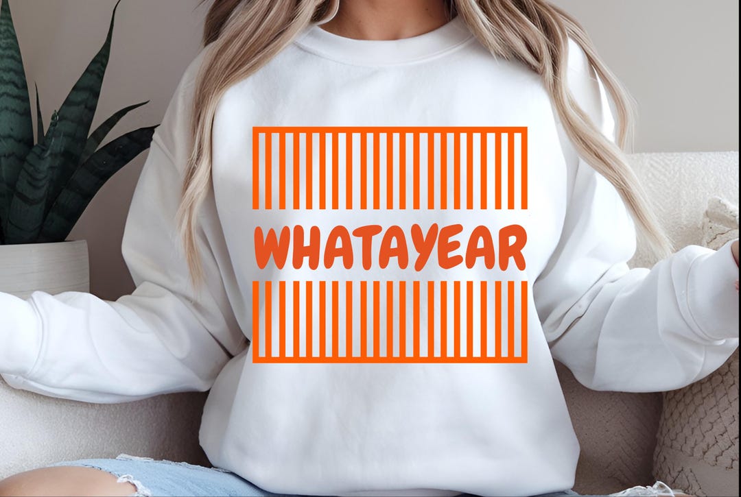 Whatayear PNG, Texas, Whataburger Design, Bright Orange Color - Etsy