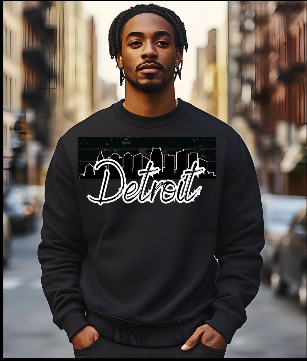 Bold Detroit Skyline PNG, Vibrant Colors (bundle of 5 Files) - Etsy