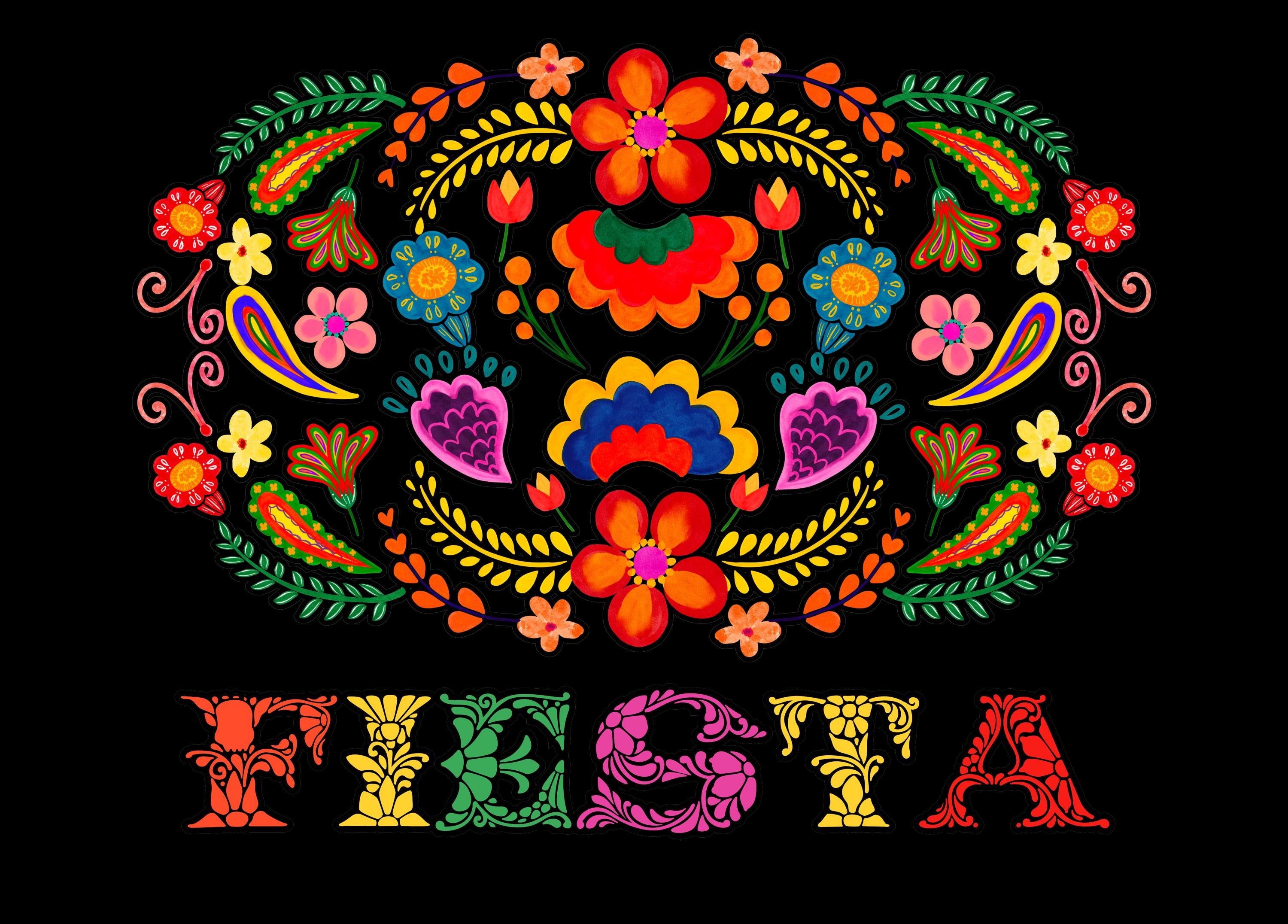 Fiesta San Antonio Floral PNG Bundle (digital Download) - Etsy