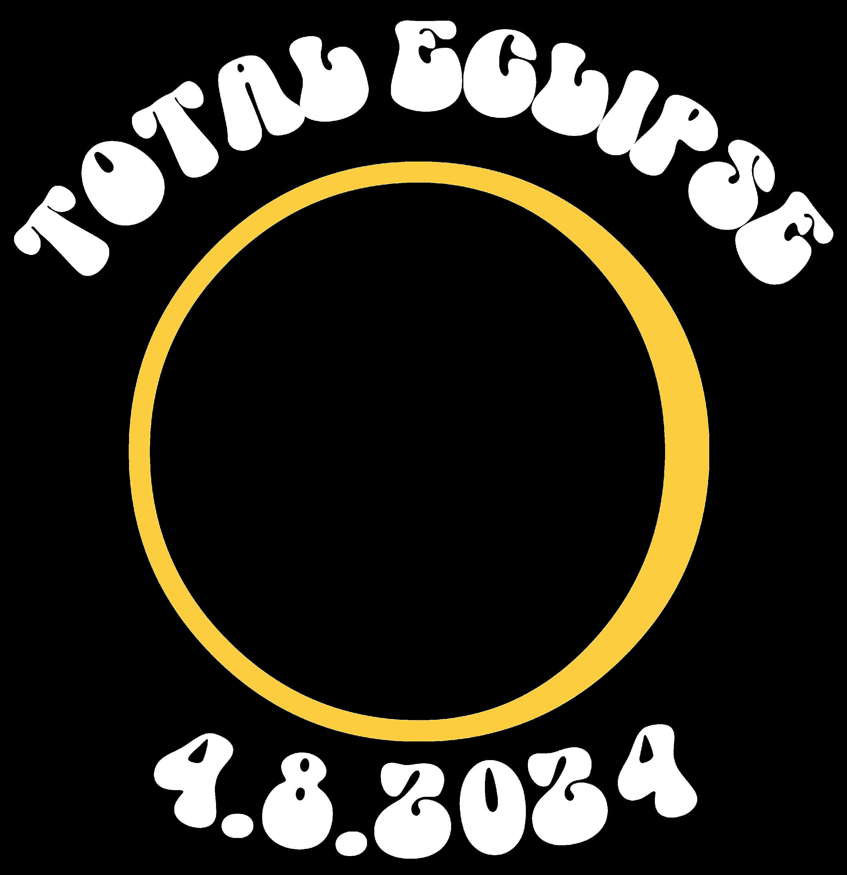 Total Solar Eclipse PNG File for Download 4/8/24 - Etsy