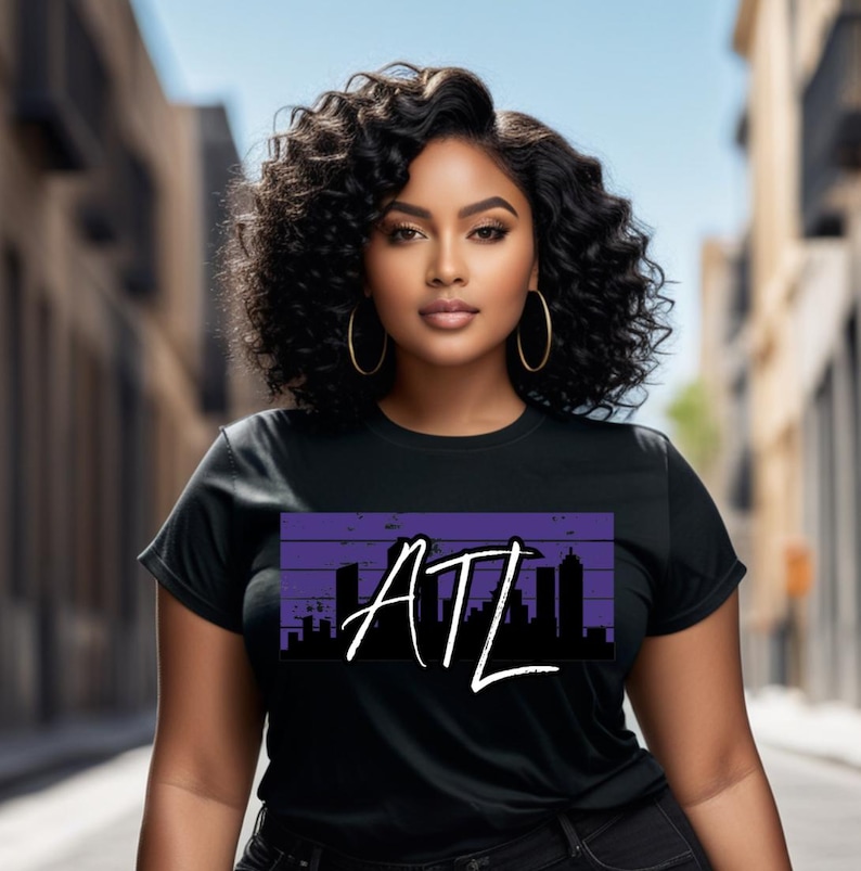 Atlanta Png, ATL Png, Atlanta Skyline Png, Vibrant, Bold, Fun Colors ...