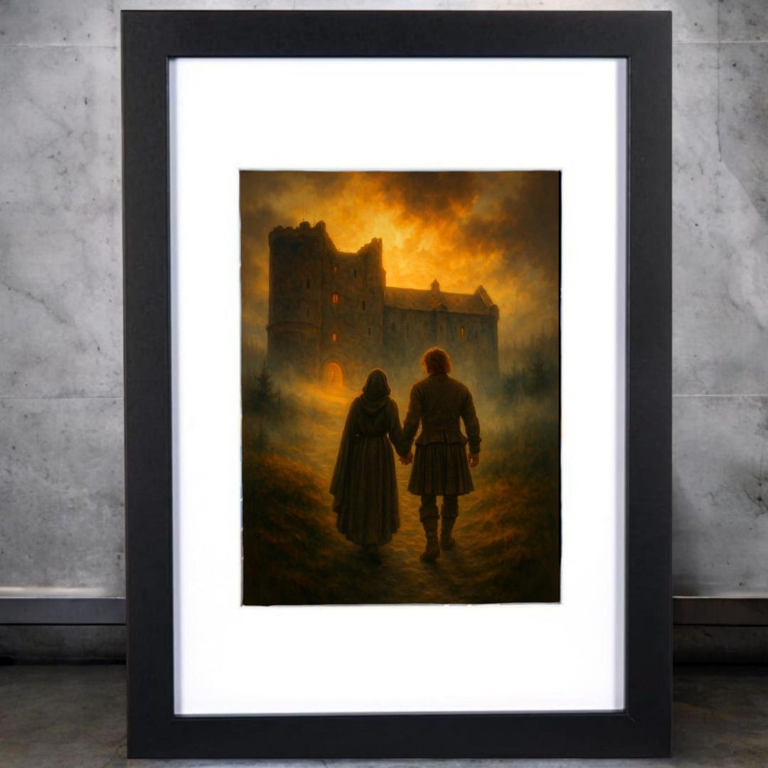Castle Leoch Print: Outlander Inspired Scottish Wall Art, Framed - Etsy