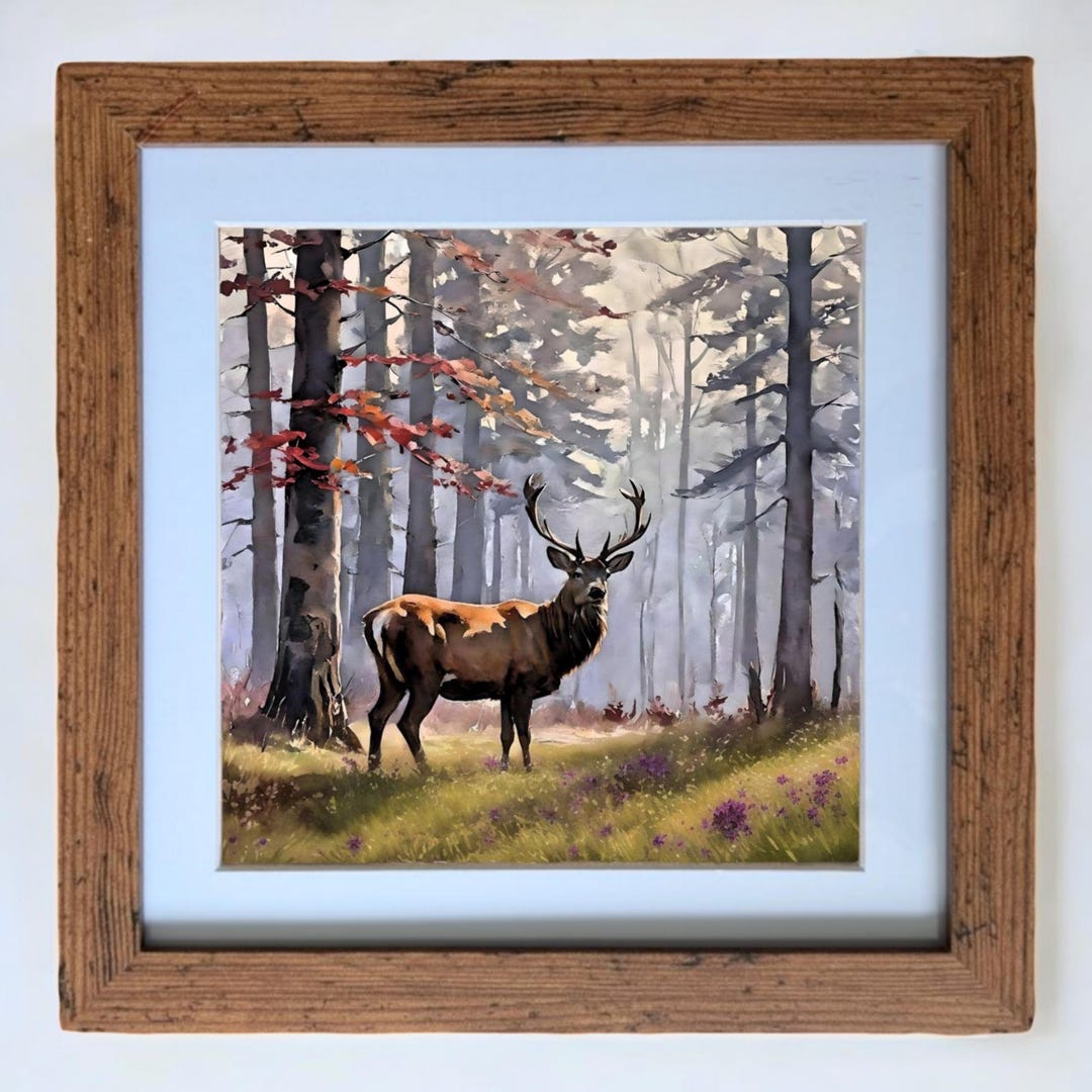Stag Framed Print, Scottish Wall Art - "the Laird" - Scottish Highlands ...
