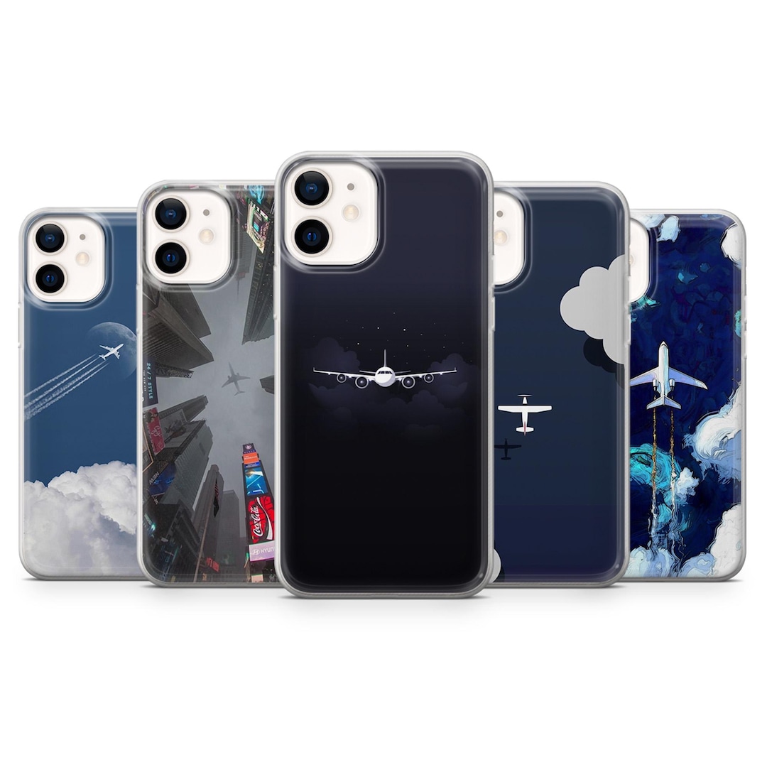 Plane Phone Case Sky Clouds Cover for iPhone 16,15,14, 13, 12, Samsung ...