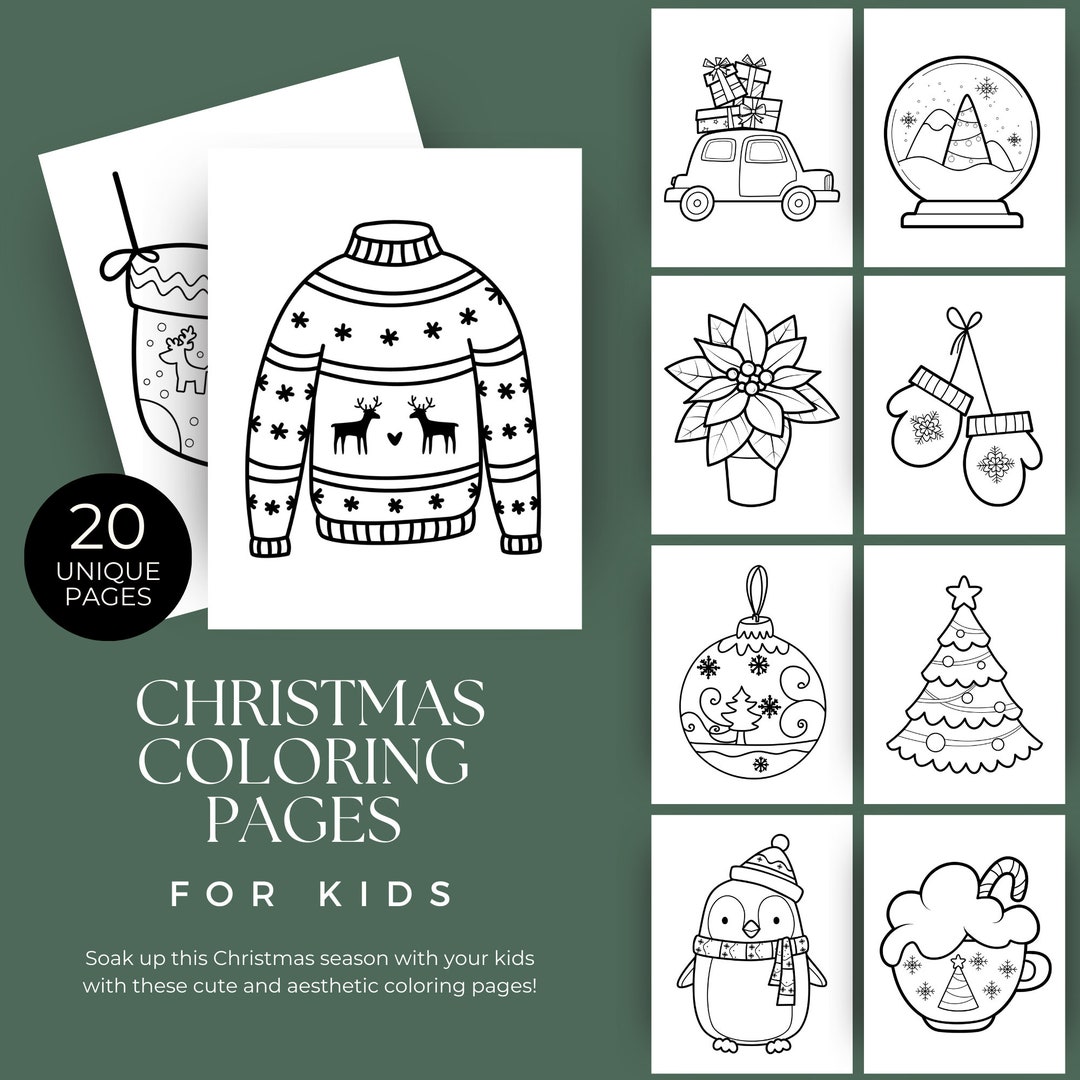 Christmas Coloring Pages for Kids Christmas Party Games Kids Coloring ...