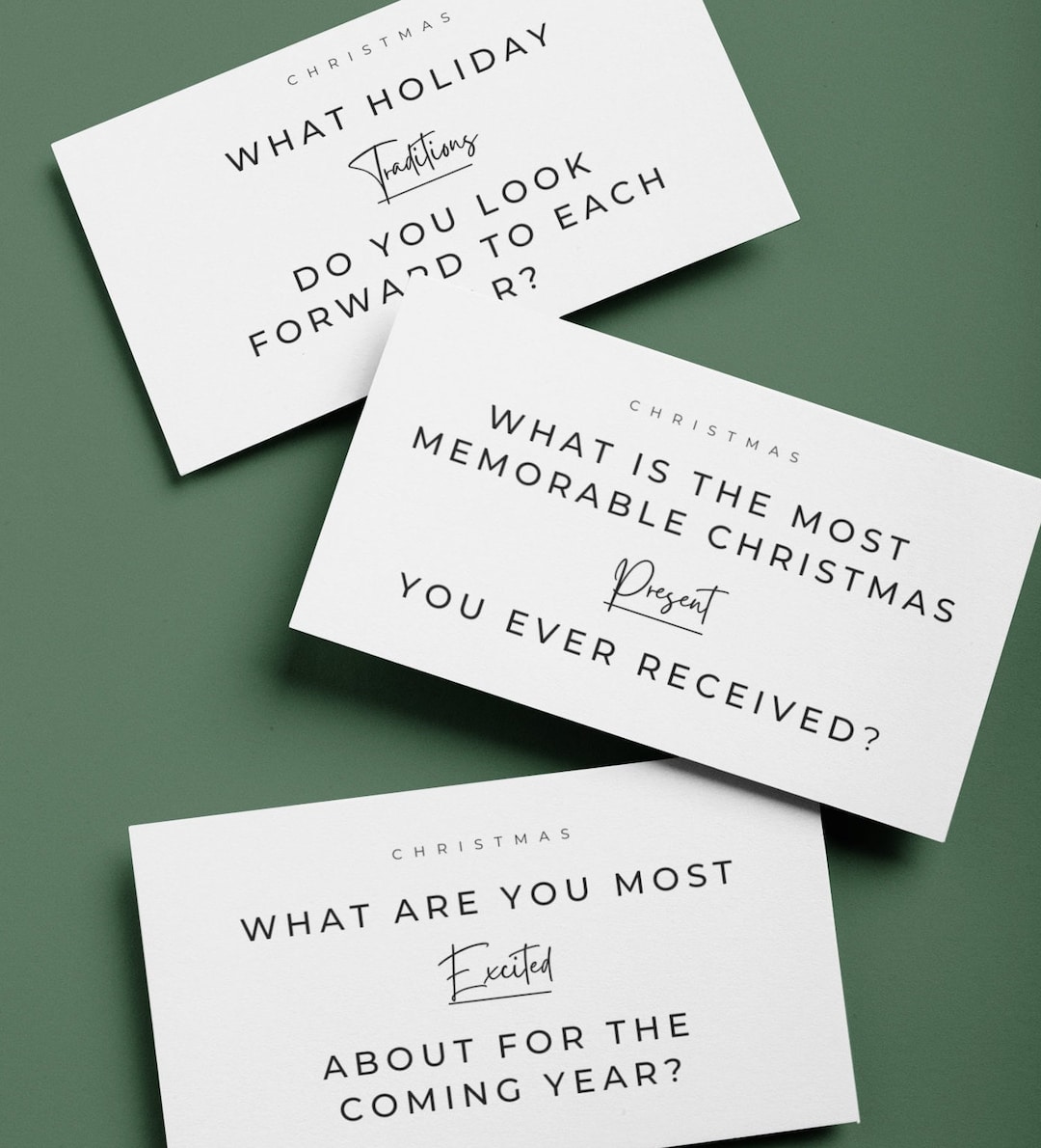 Christmas Conversation Cards for Meaningful Conversation Christmas ...