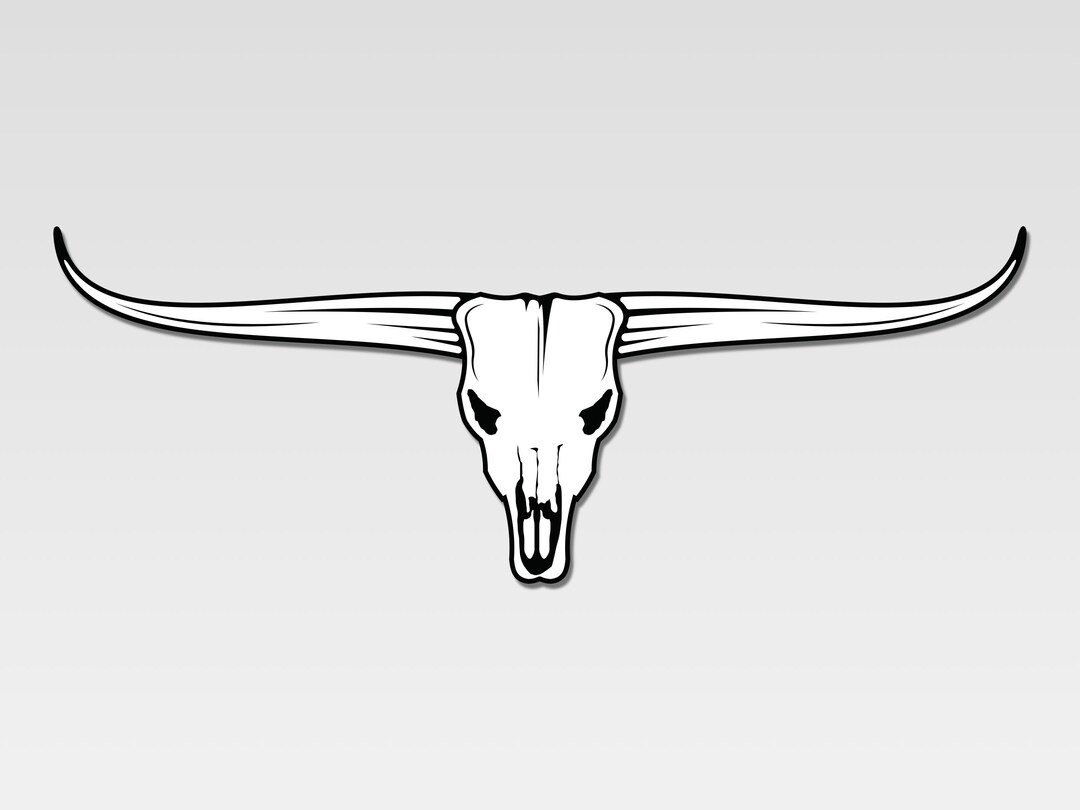 Longhorn Bull Vinyl Car Windscreen Window Sticker Decal - Etsy