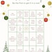 Christmas Family Bingo Card Game, Family Adult and Kids Holiday ...