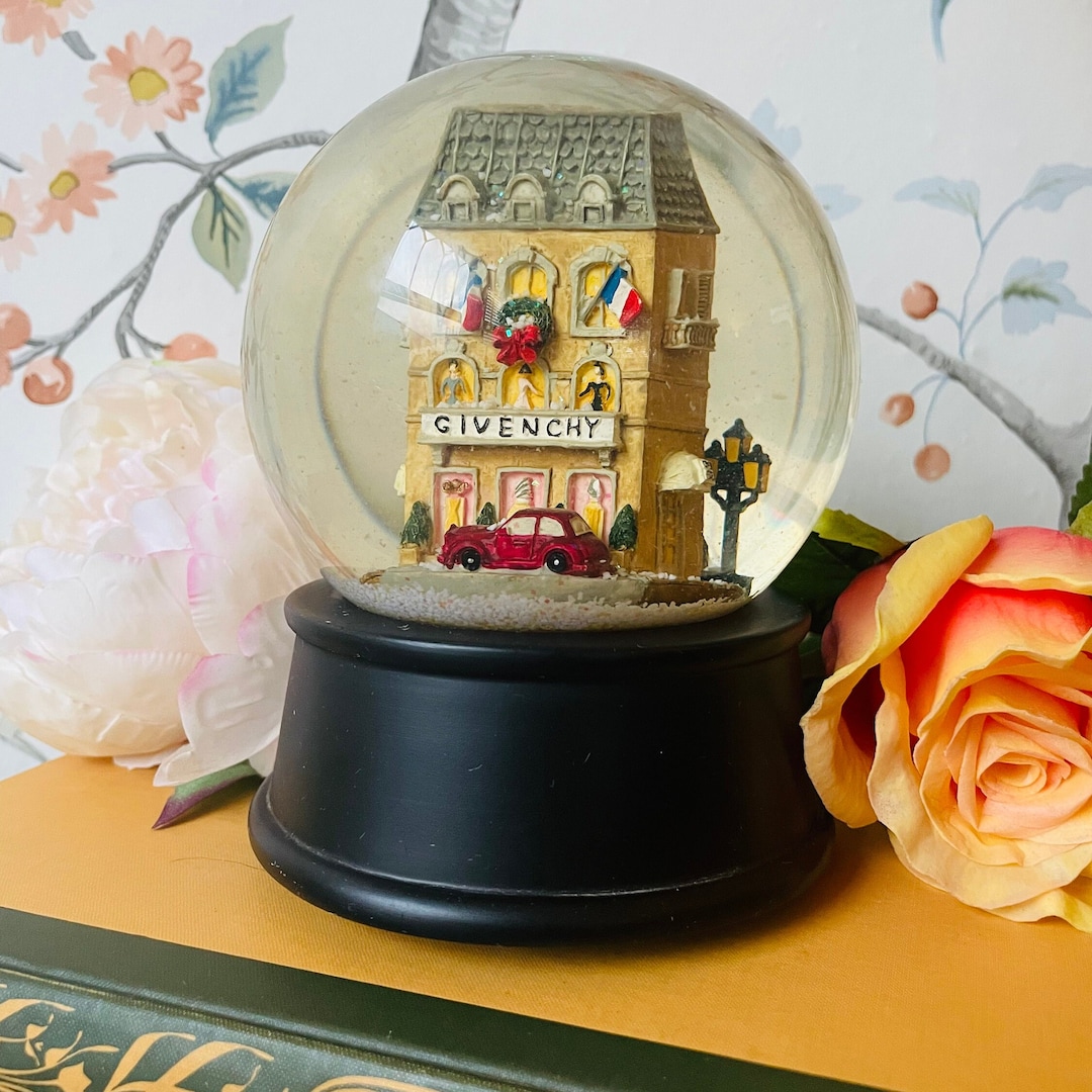 Vintage Givenchy Winter in Paris Limited Edition Musical Snow Globe ...