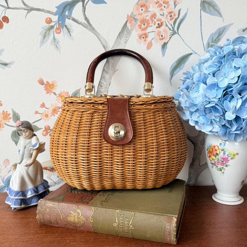 Wicker Handbag - Etsy