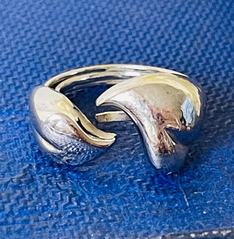 Vintage Avon Heart Ring: Silver Tone Open Wrap, Size 5.25 - Etsy
