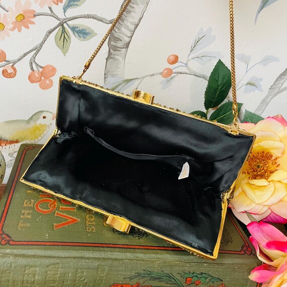Vintage Walborg Gold Beaded Evening Bag | Aurora Bore… - Gem