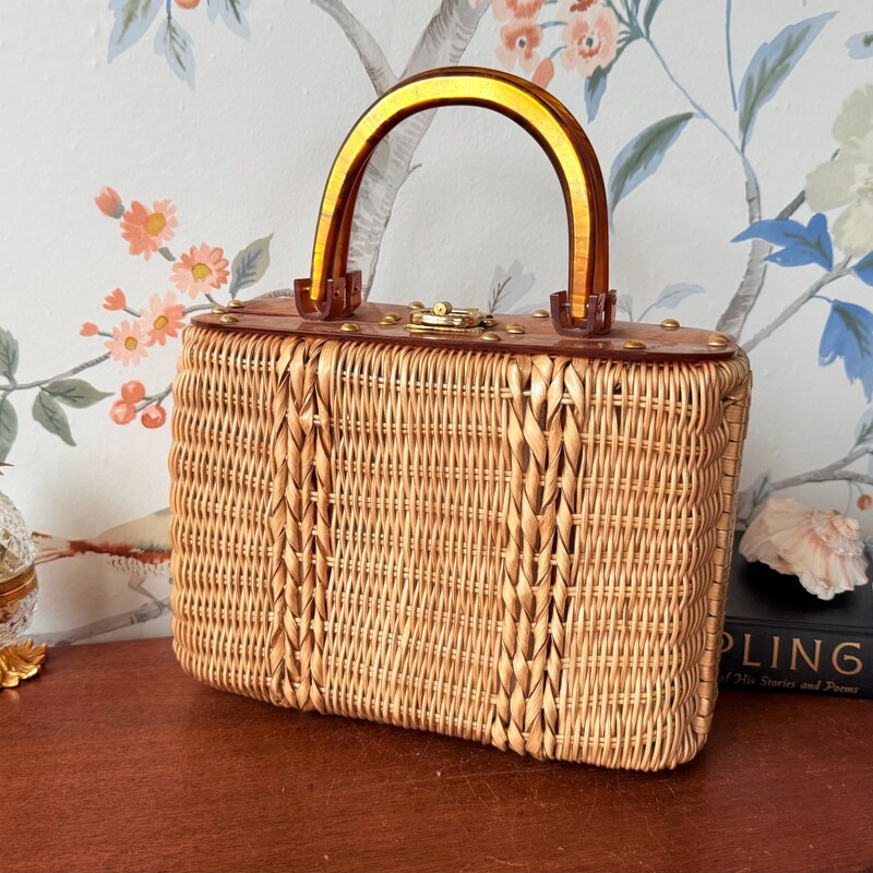 Wicker Handbag - Etsy