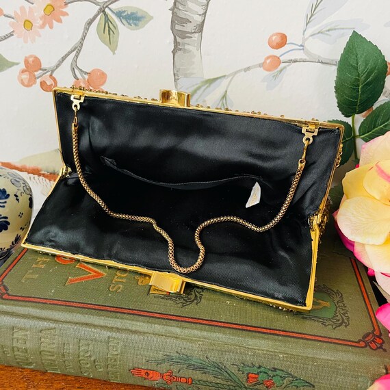 Vintage Walborg Gold Beaded Evening Bag | Aurora Bore… - Gem