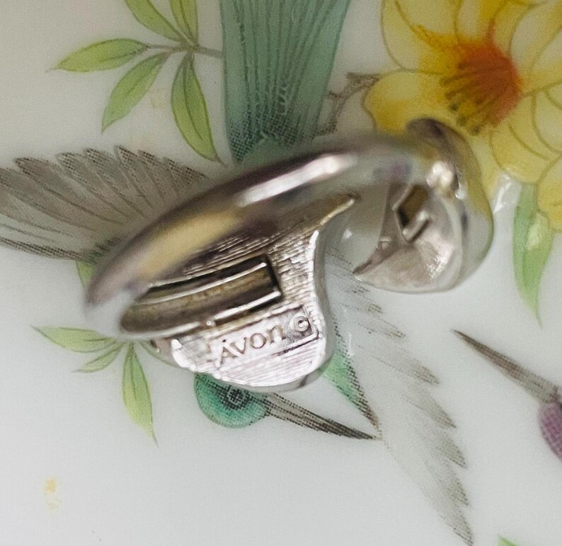 Vintage Avon Heart Ring: Silver Tone Open Wrap, Size 5.25 - Etsy