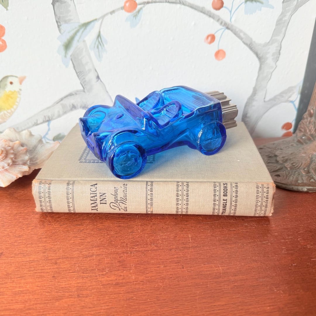 Vintage Avon Dune Buggy Bottle: 1971 Cobalt Blue Glass Car Decanter - Etsy