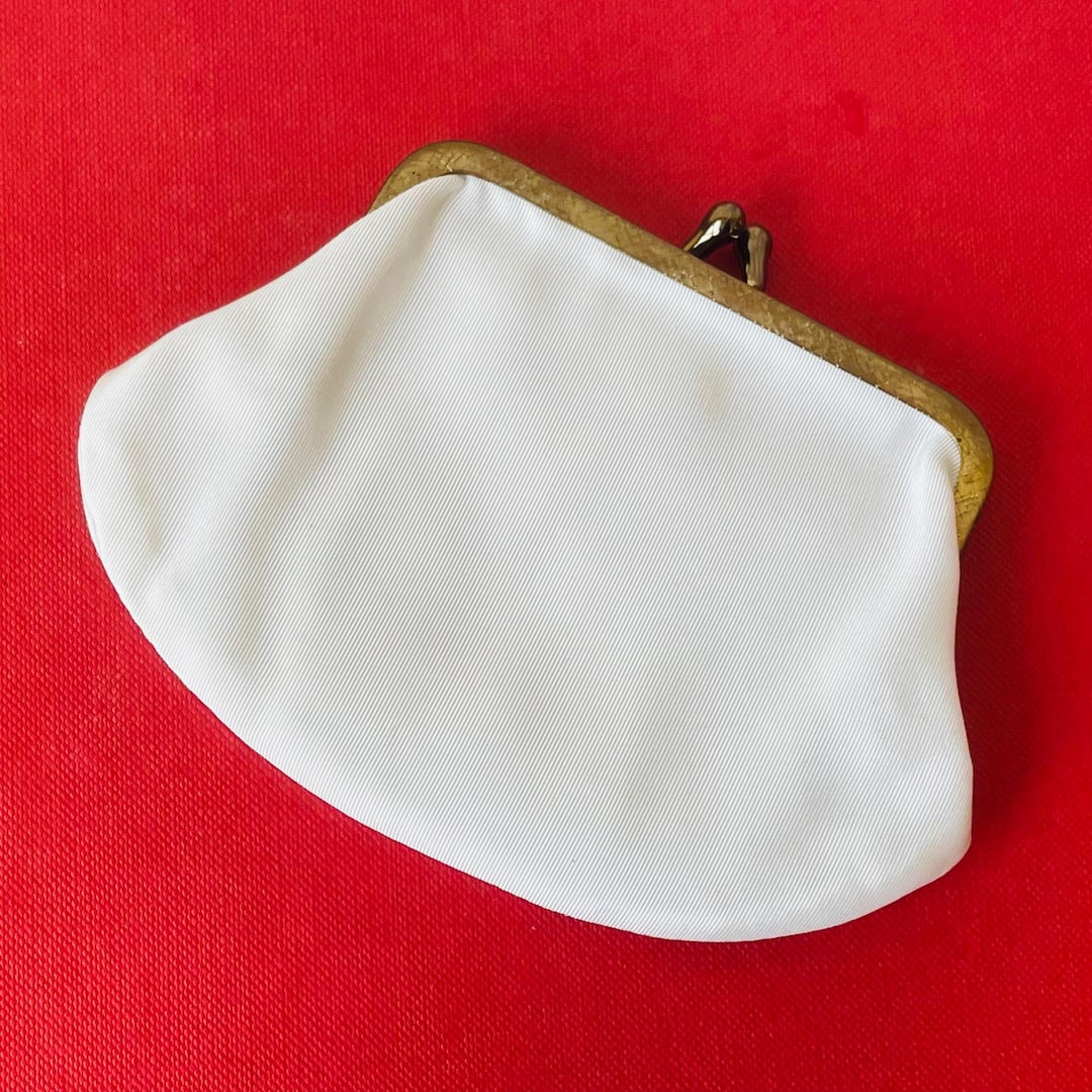 1960s Morris Moskowitz White Clutch: Vintage Bridal Evening Bag With ...