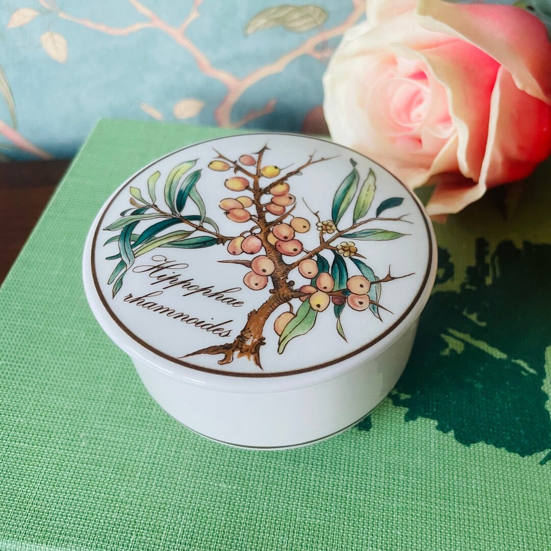 Villeroy & Boch Botanica Trinket Box | Vintage 1980s Sea Buckthorn ...