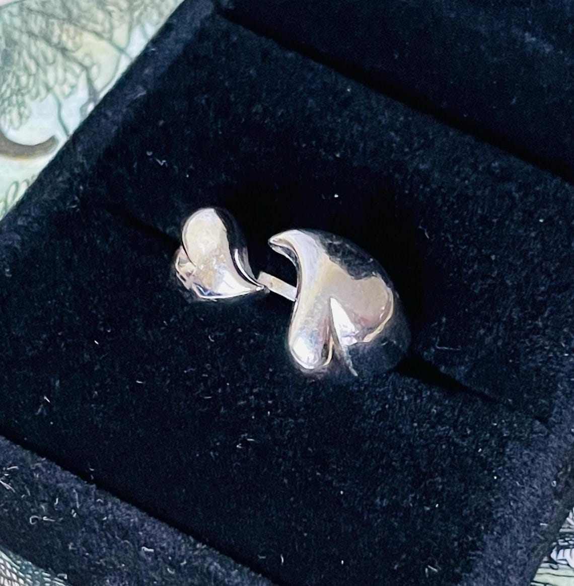 Vintage Avon Heart Ring: Silver Tone Open Wrap, Size 5.25 - Etsy