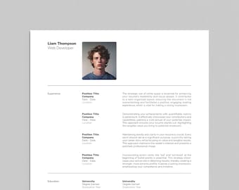 Indesign Resume Template, Professional Modern Resume Template, Word ...