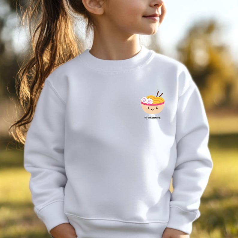 Ramen Lover Sweatshirt for Kids Ramen Shirt for Ramen Lover Youth Ramen ...