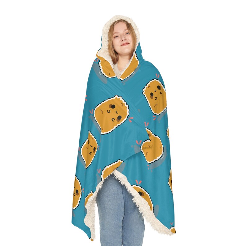 Chicken Nugget Hooded Blanket Hoodie Gift Chicken Nuggets Hoodie ...