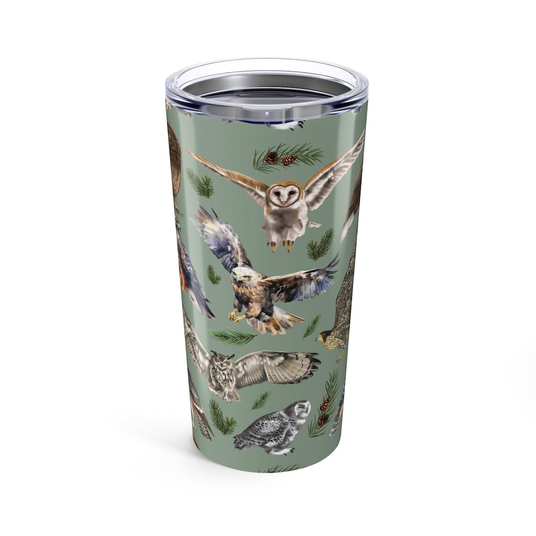 Birds of Prey Tumbler Hawk Eagle Owl Owls Ornithologist Bird Watcher ...