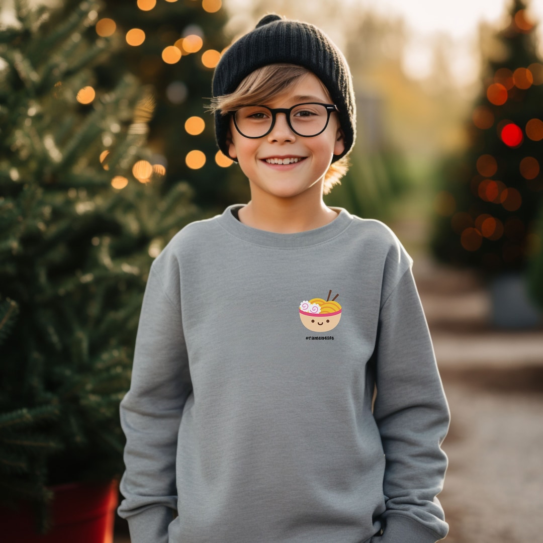 Ramen Lover Sweatshirt for Kids Ramen Shirt for Ramen Lover Youth Ramen ...
