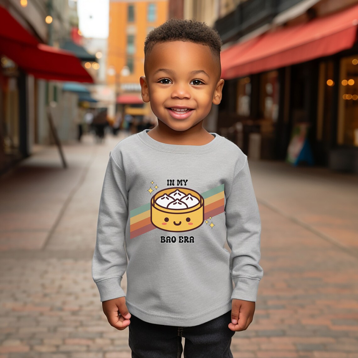 Toddler Bao Shirt Toddler Bun Shirt Dim Sum Shirt Toddler Long Sleeve T ...