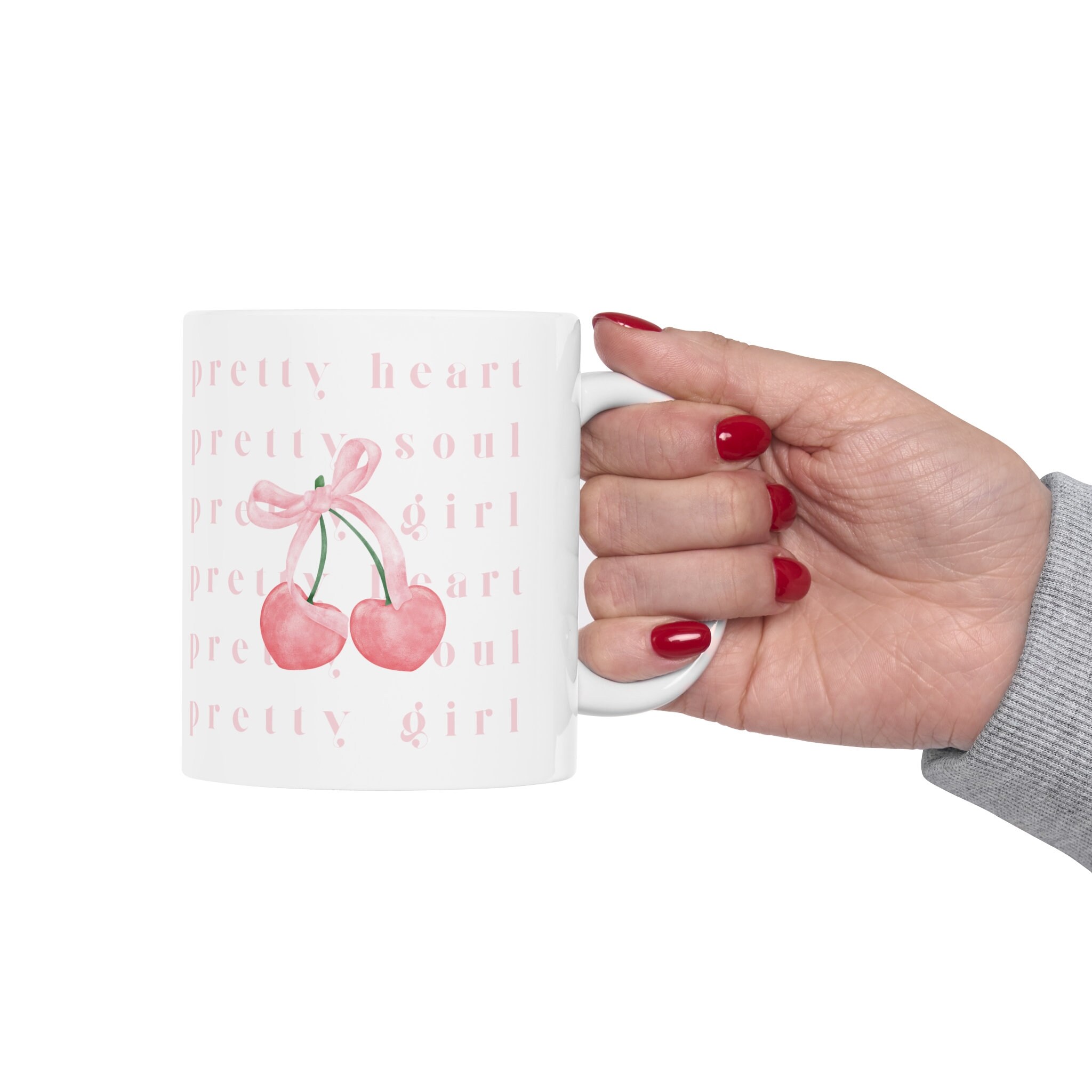 Coquette Mug Coquette Aesthetic Home Decor Soft Girl Aesthetic Cheeries ...