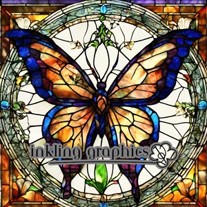 Computer Wallpaper-stained Glass Set of 4 - Etsy