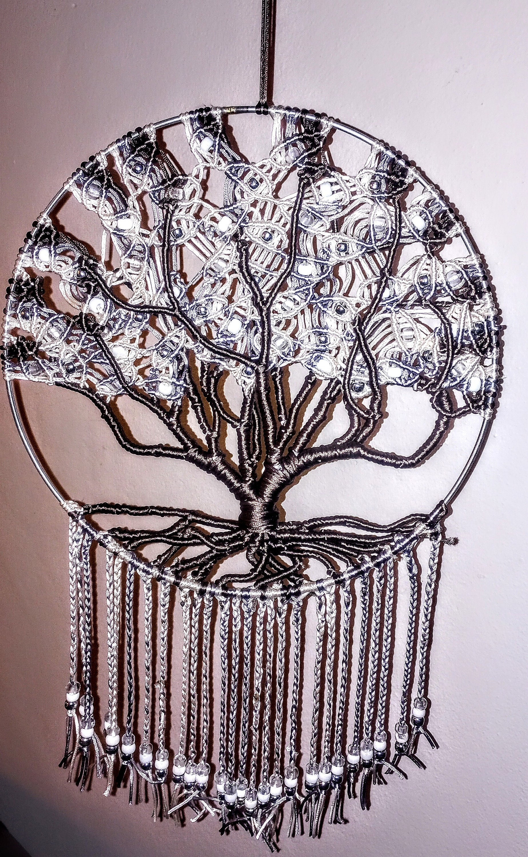 Macrame Tree of Life winter - Etsy