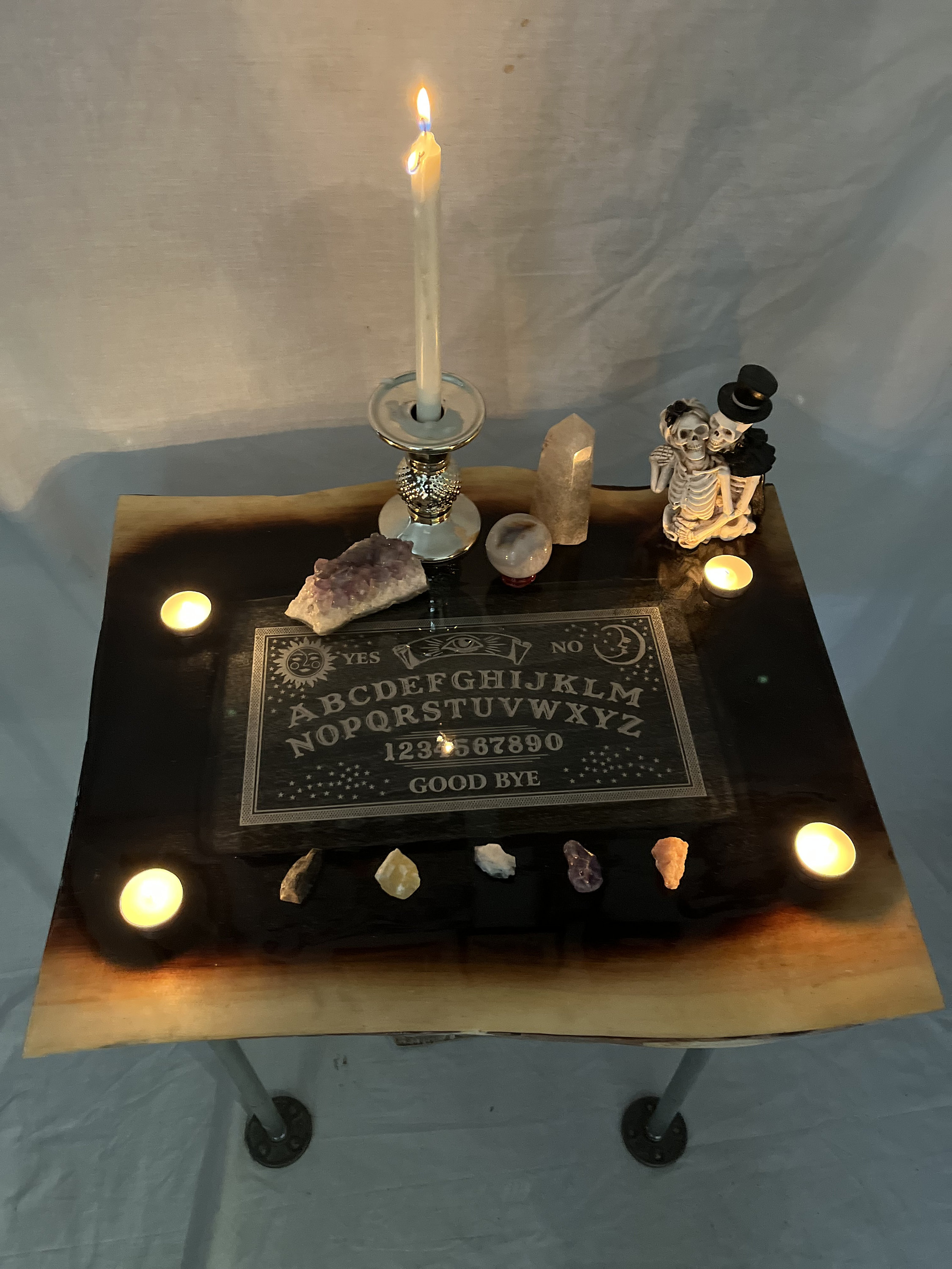 Live Edge Ouija Board Table - Etsy
