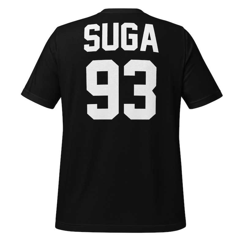 BTS SUGA 93 • Bias T-shirt • Birth Year Jersey - Etsy