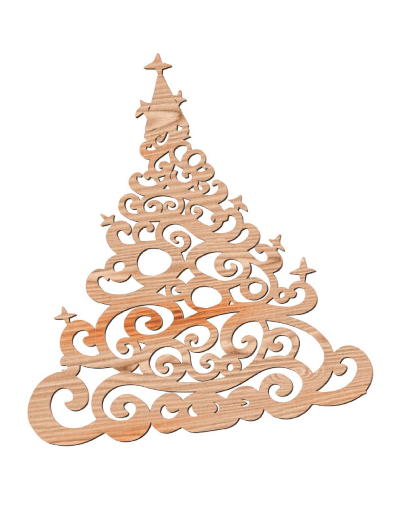 Fretwork Christmas Tree Scroll Saw Pattern - Etsy