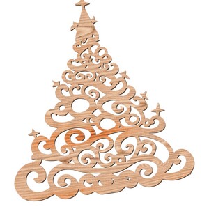 Fretwork Christmas Tree Scroll Saw Pattern - Etsy