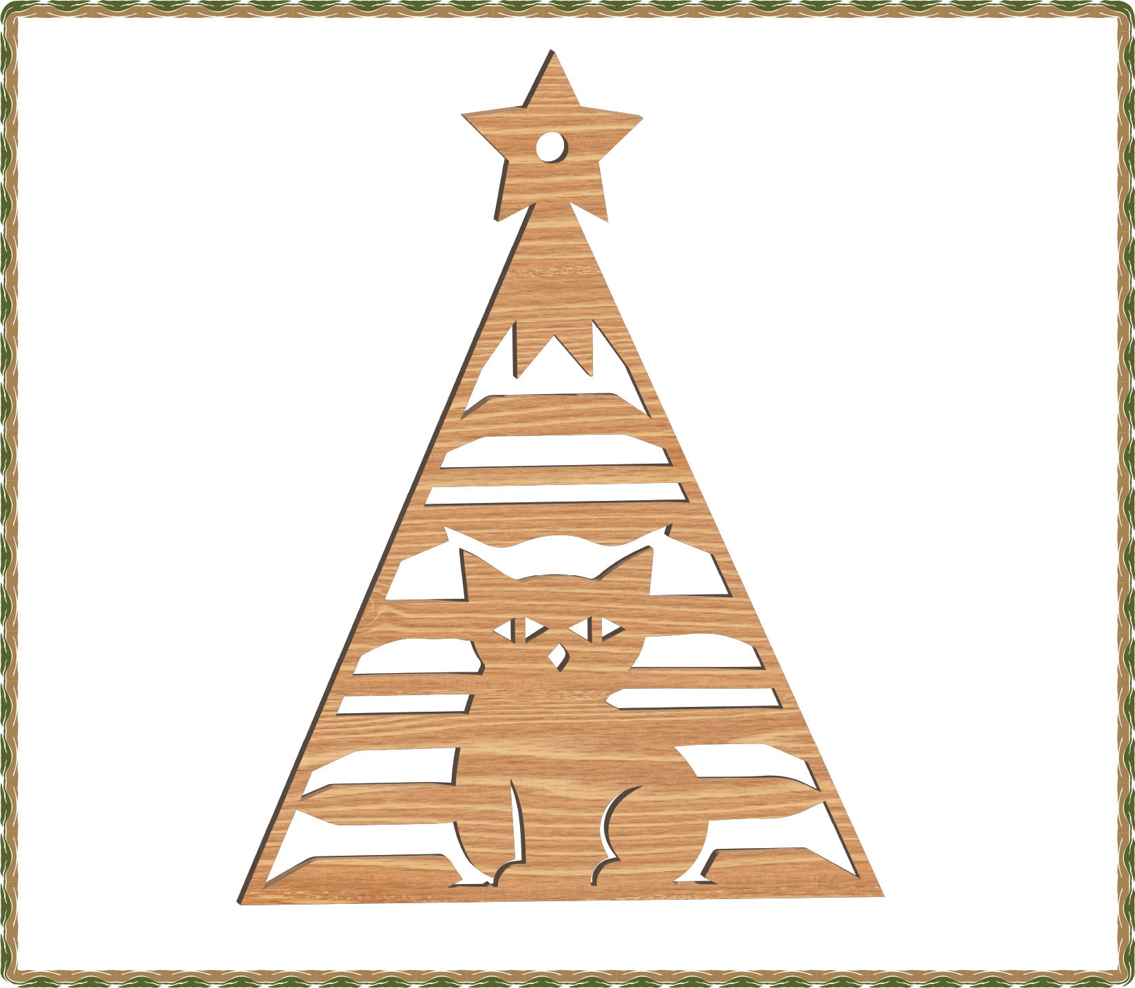 Christmas Tree Scroll Saw Pattern - Etsy