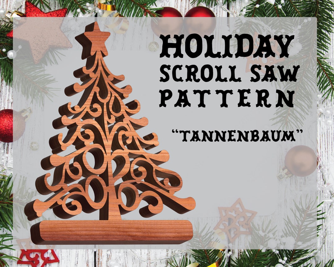 Christmas Tree Scroll Saw Pattern. - Etsy