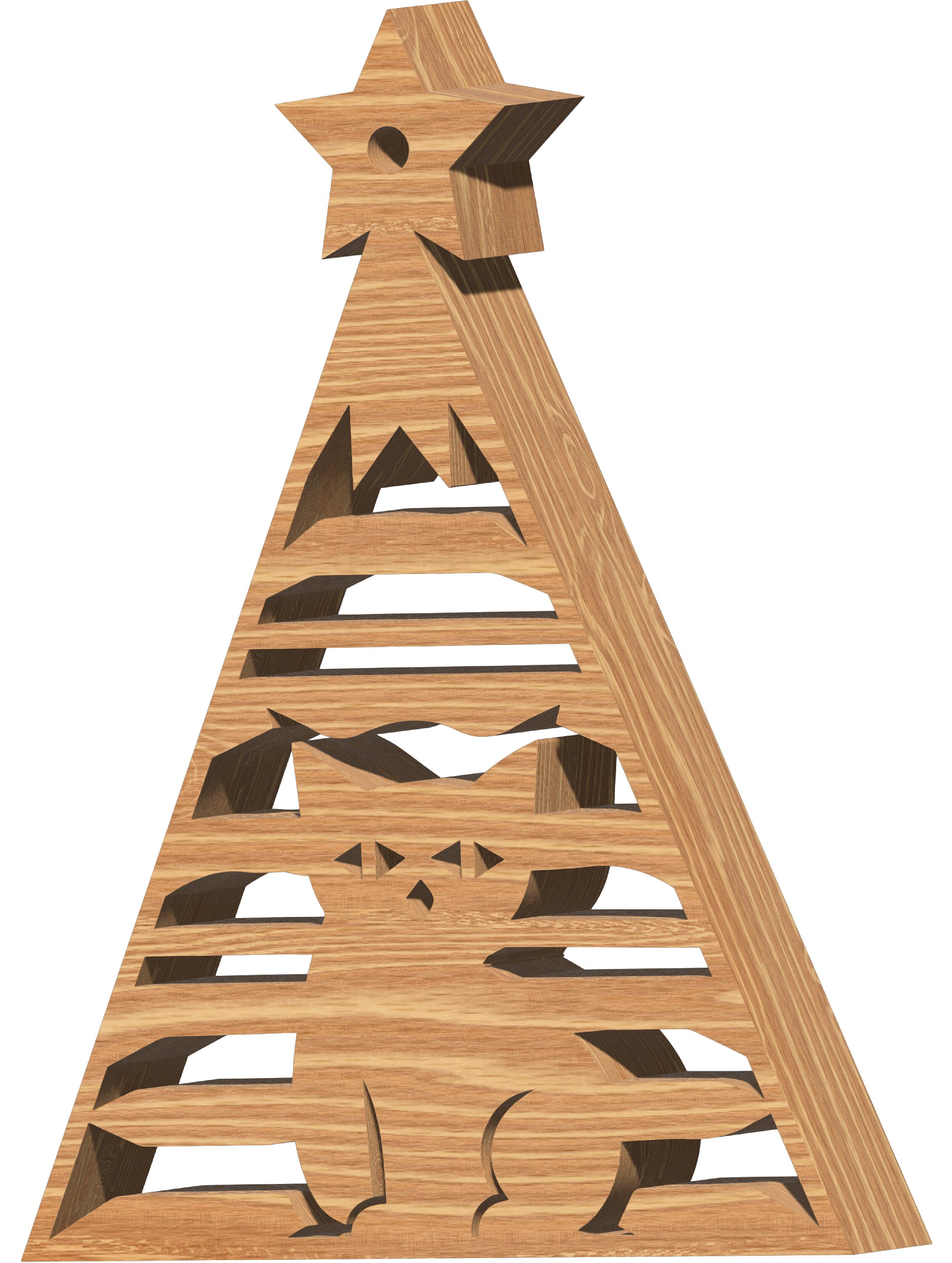 Christmas Tree Scroll Saw Pattern - Etsy