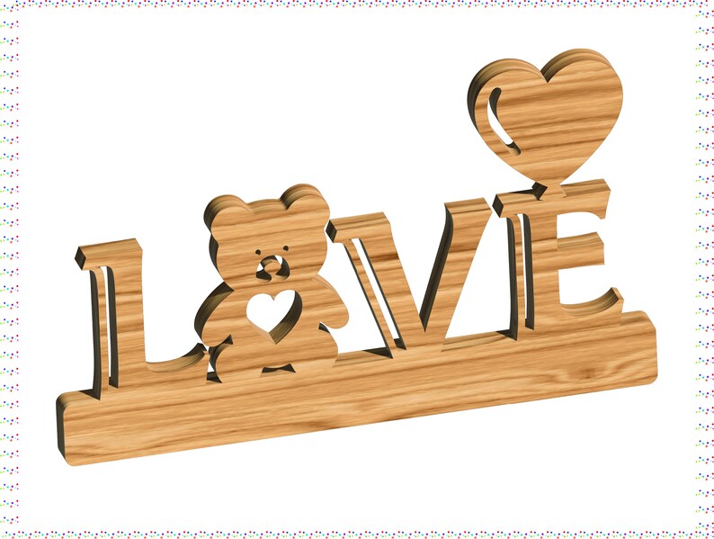 Love Scroll Saw Pattern. PDF File. Immediate Download. - Etsy Australia