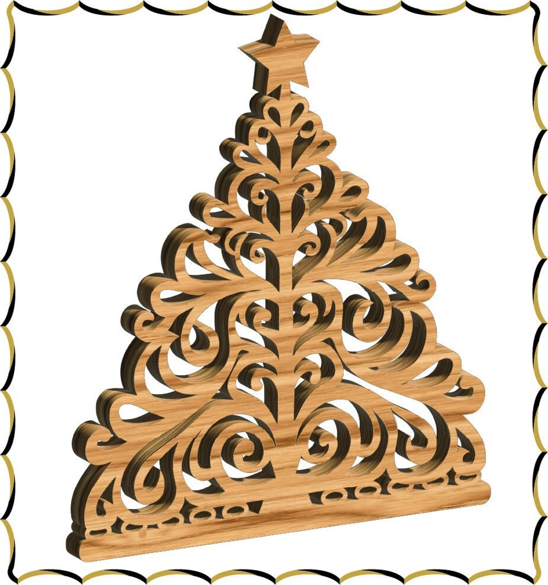 Christmas Tree Scroll Saw Pattern. - Etsy